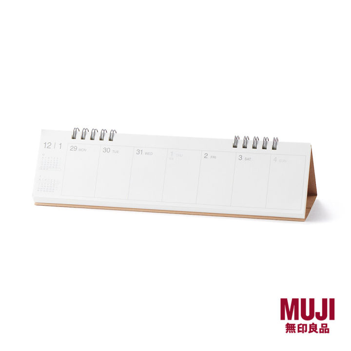MUJI Monday Start Weekly Flip Calendar Horizontal Jan-Dec2026 | Lazada ...
