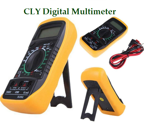 CLY AC/DC Digital Multimeter 200V-600V Display Ammeter Voltmeter ...