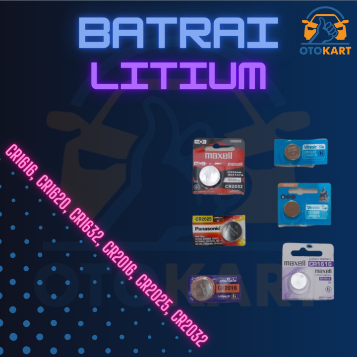 BATERAI LITHIUM CR ORIGINAL 3V / BATERAI REMOTE MOBIL KEYLESS CR ...