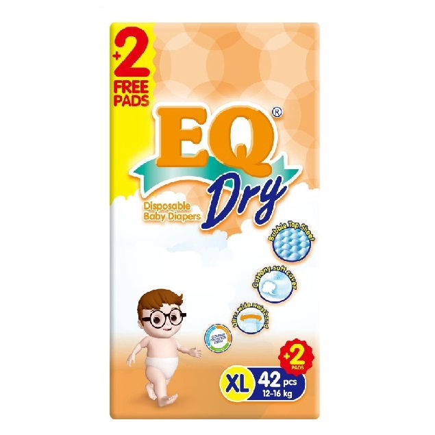 EQ Dry Jumbo Pack XL 42's - Tape Baby Diapers | Lazada PH
