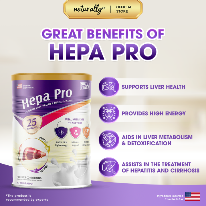 [NEW] HEPA PRO MILK 400G BOOSTS LIVER HEALTH, ENERGY & DETOXIFICATION ...