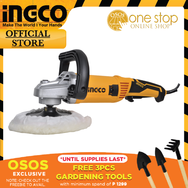 INGCO Original Industrial Angle Polisher / Buffing Machine 180MM ...