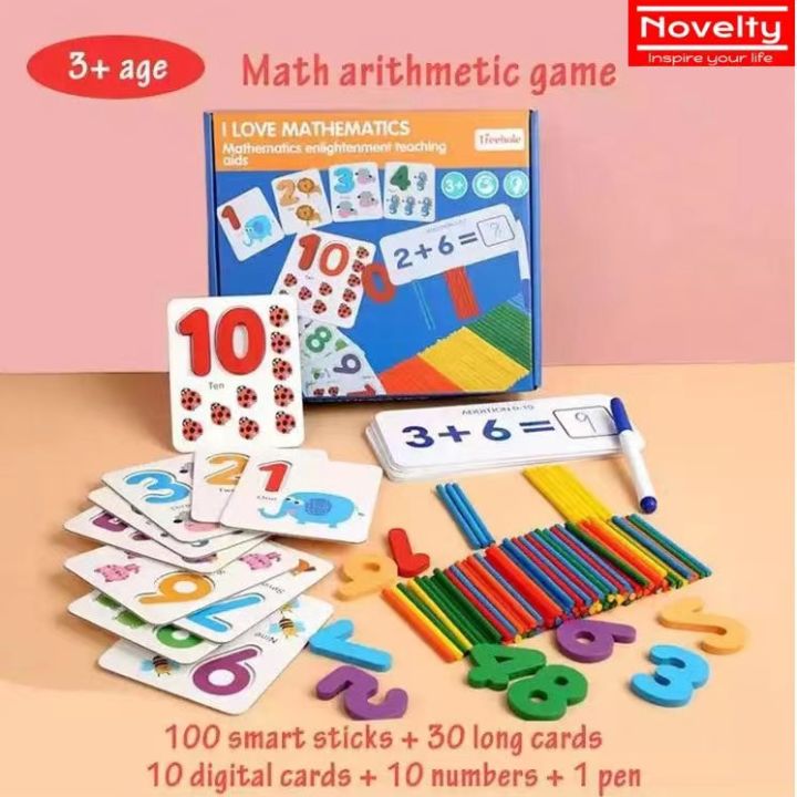 Montessori Math Toys For Children Kids Early Educational Toys Counting ...