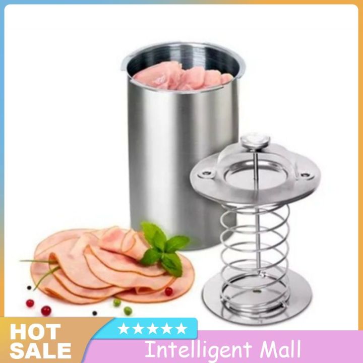 TE Deli Meat Press, Ham Press With Mobile Handle Cooking Barrel, Multi ...