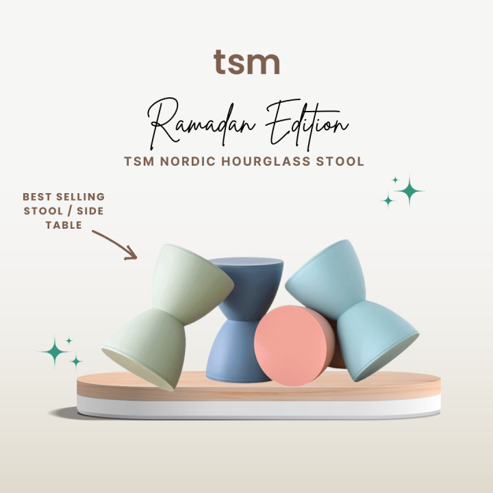 TSM Nordic Hourglass Stool Side | Side Table | Elegant and Creative ...