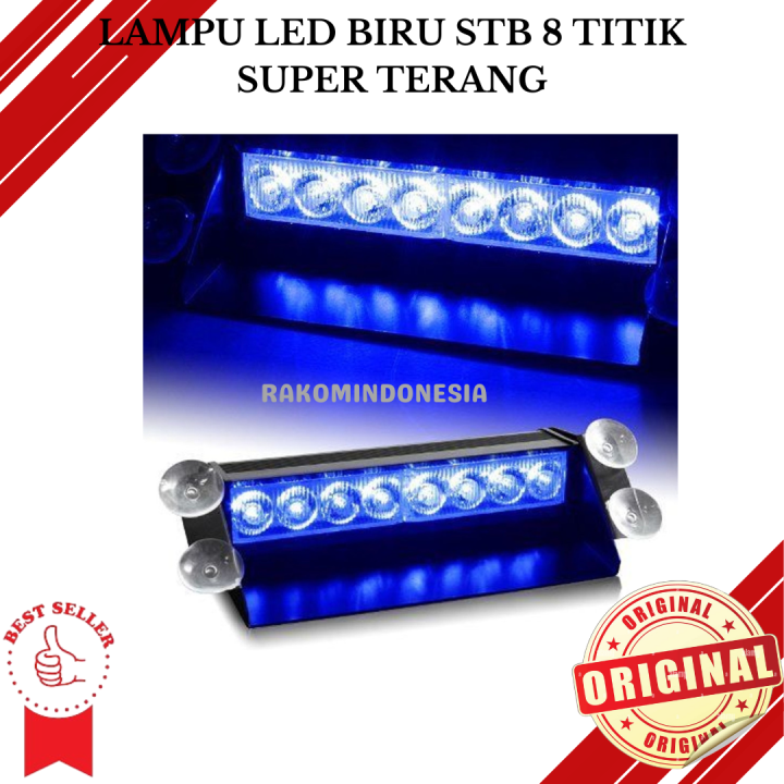 (BARU) !!!!! LAMPU LED BIRU STB 8 TITIK SUPER TERANG | Lazada Indonesia