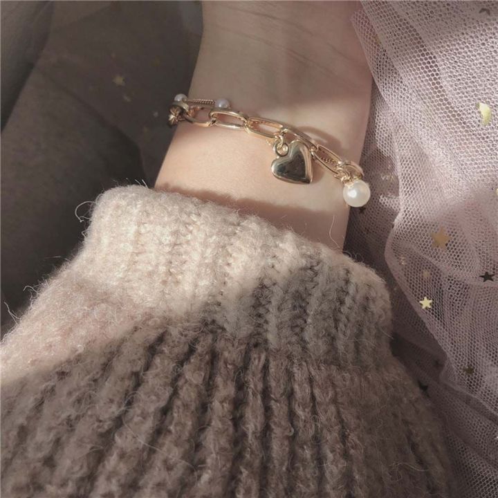 DFGY ปรับได้ สร้างสรรค์ สาว ของขวัญ เสน่ห์ จี้ความรัก สร้อยข้อมือนำโชค ...