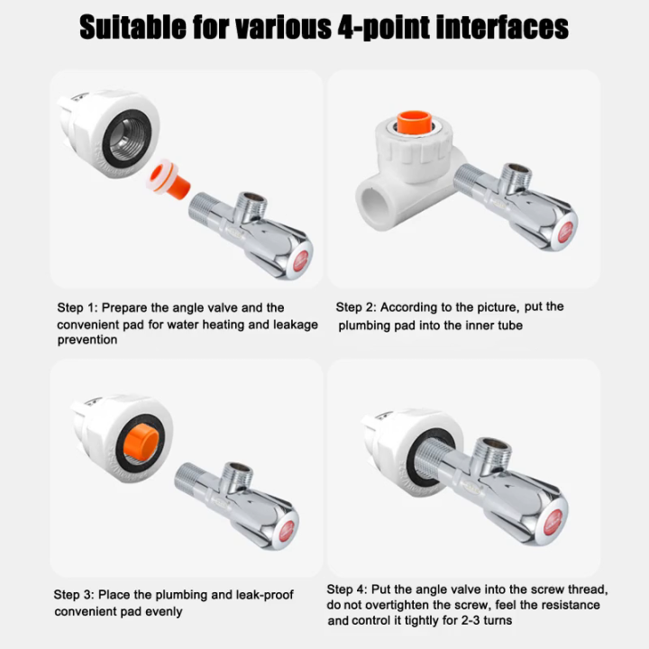 30 Pieces Reusable Pipe-Fittings Faucet PPR Pipe Plugs 1/2Inch BSP ...