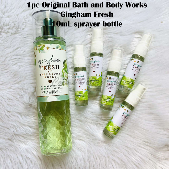 New! 1pc Original 10mL BBW GINGHAM FRESH Fragrance Mist - 9.5cm x 2cm ...