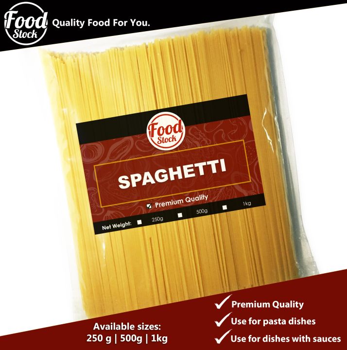 Food Stock Spaghetti Pasta (250g, 500g, 1kg) | Lazada PH