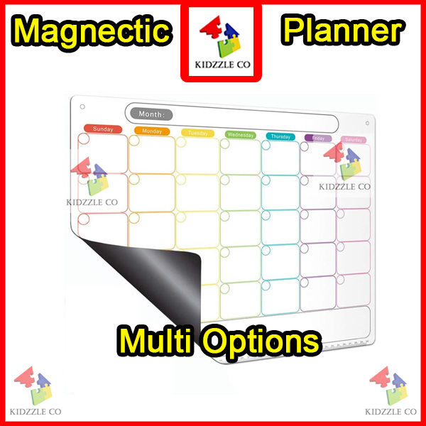 Magnectic Weekly / Monthly Planner Whiteboard Reusable Magnetic Dry ...