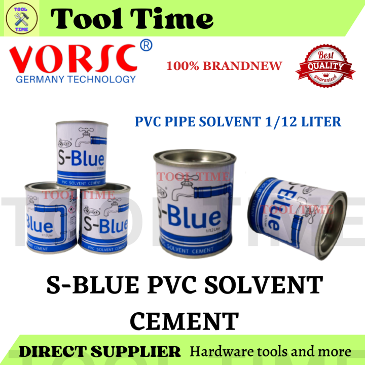 S-BLUE PVC PIPE CEMENT SOLVENT/SOLVENT CEMENT 1/12 LITER | Lazada PH