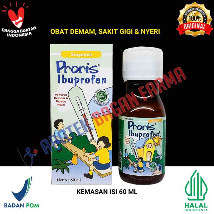 PRORIS SIRUP 60 ML / OBAT DEMAM / SAKIT GIGI / NYERI | Lazada Indonesia
