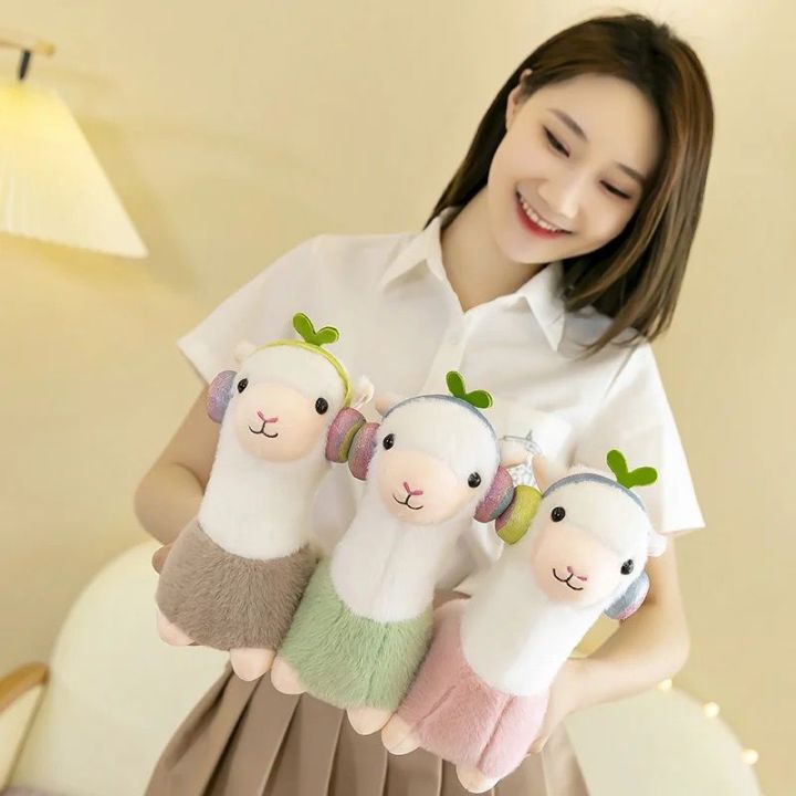 Boneka Alpaca Dengar Musik Bahan Plush Impor / Boneka Alpaca 28cm ...