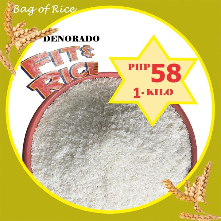 Bag Of Rice - Denorado FIT Long Grain Pure White Rice / Bigas - 1 KILO ...