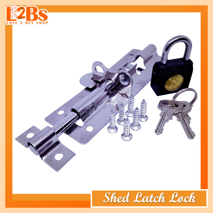 Gate Door Shed Latch Lock Safety Padlock Latches | Lazada PH