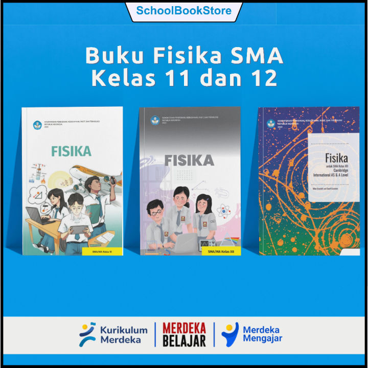 Buku Paket Pelajaran Fisika SMA/MA Kelas kls 1,2,11,12,XI,XII MIPA Fase F Sekolah Penggerak ...