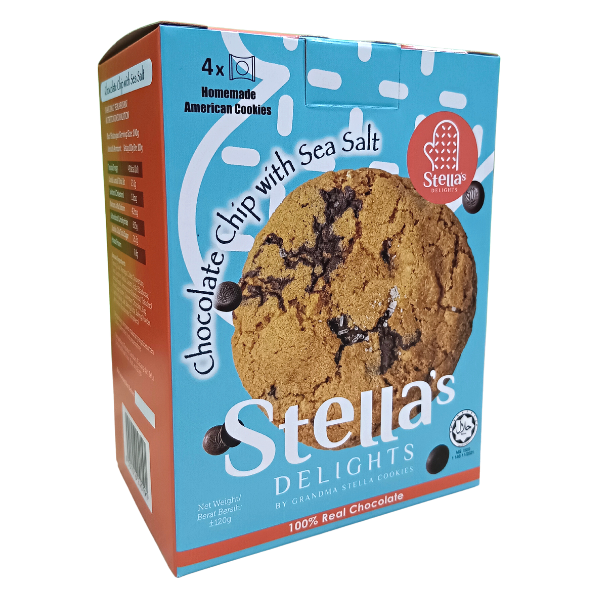 Stella's Delights Chocolate Chip Biscuit 4in1 120g | Halal Certified ...