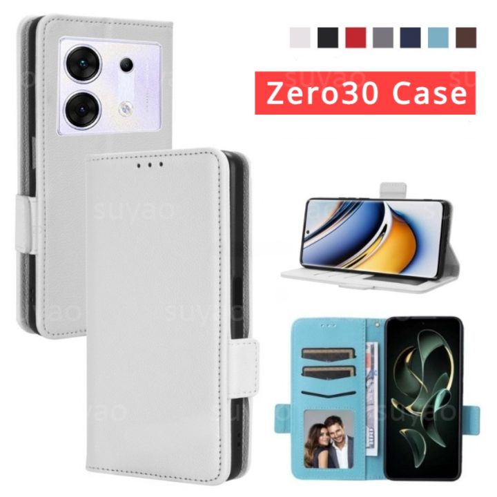 สำหรับ Infinix Zero 30 Zero30 5G 4G 2023เคสโทรศัพท์หนังกระเป๋าแบบพับได้มีที่ยึดแม่เหล็กเคสการ์ด ...