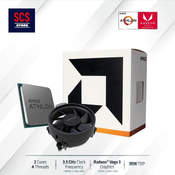 AMD ATHLON 3000G 3.5GHZ PROCESSOR COMBO gigabyte a520m k v2 MAIN BOARD ...