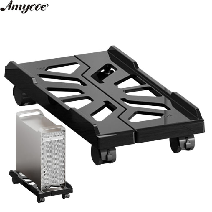Adjustable Mobile CPU Stand Heavy-Duty PC Tower Stand With 4 Caster ...