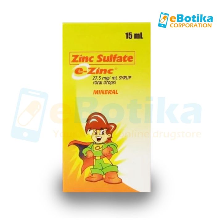 E-Zinc Oral (Drops Zinc) Sulfate 15ml | Lazada PH