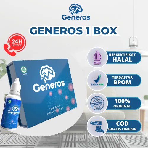 Generos Nutrisi Otak Anak Atasi Speech Delay - 1 Box Isi 2 Botol ...