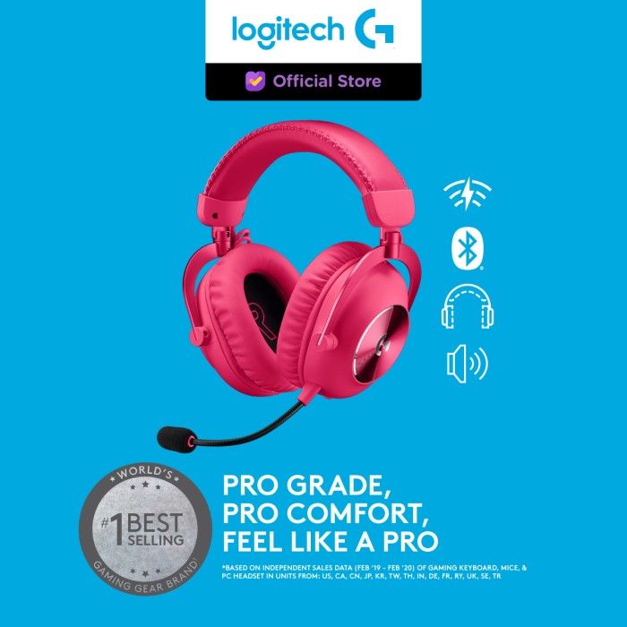 Logitech G PRO X 2 LIGHTSPEED Headset Gaming Wireless (Nirkabel ...