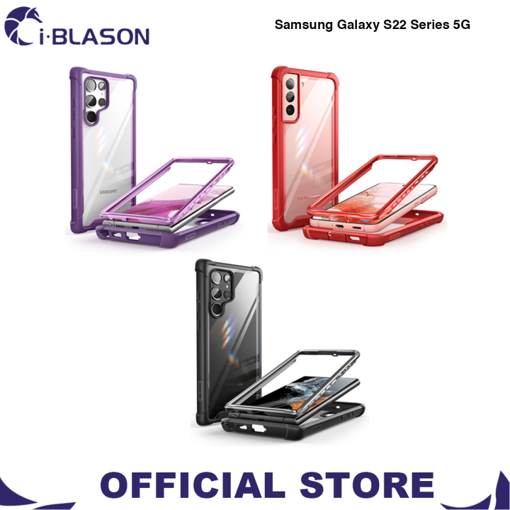 i-Blason Ares Series Rugged Clear Bumper Case for Samsung Galaxy S22 Series 5G(Without Screen ...