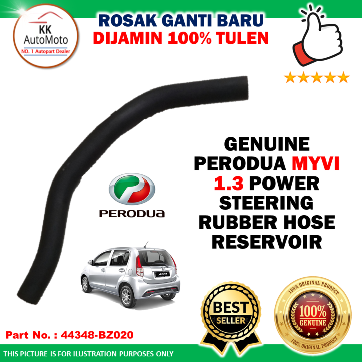 1 x Genuine Perodua Myvi 1.3 Power Steering Rubber Hose Reservoir ...