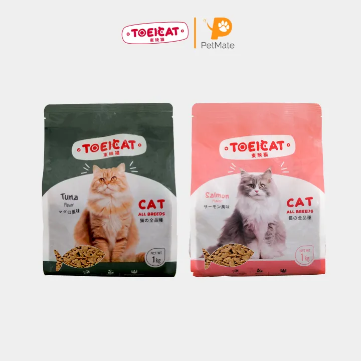 Toeicat Adult Cat Dry Food All Breed Tuna Salmon 1kg Collection ...