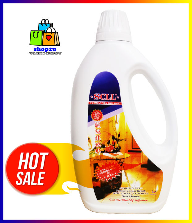 SCLL NON STICKY FLOOR CLEANER 2L (max 6 bottle per order) | Lazada