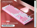 FIREWOLF Gaming Keyboard 104 Keys Layout Colorful Backlit RGB/Single ...