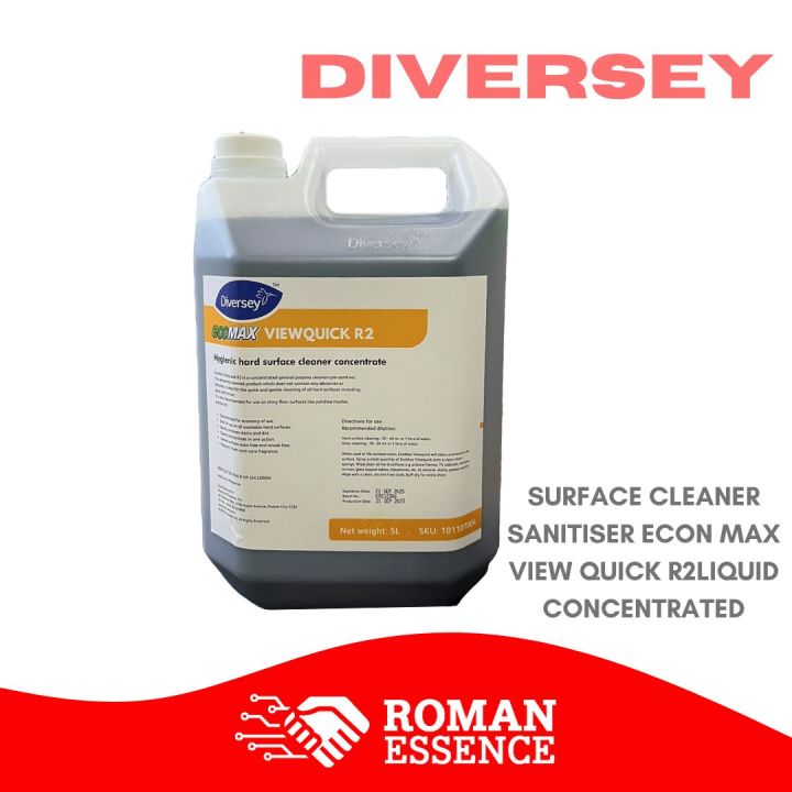 SURFACE CLEANER SANITISER ECONMAX VIEW QUICK | R2Liquid Concentrated ...