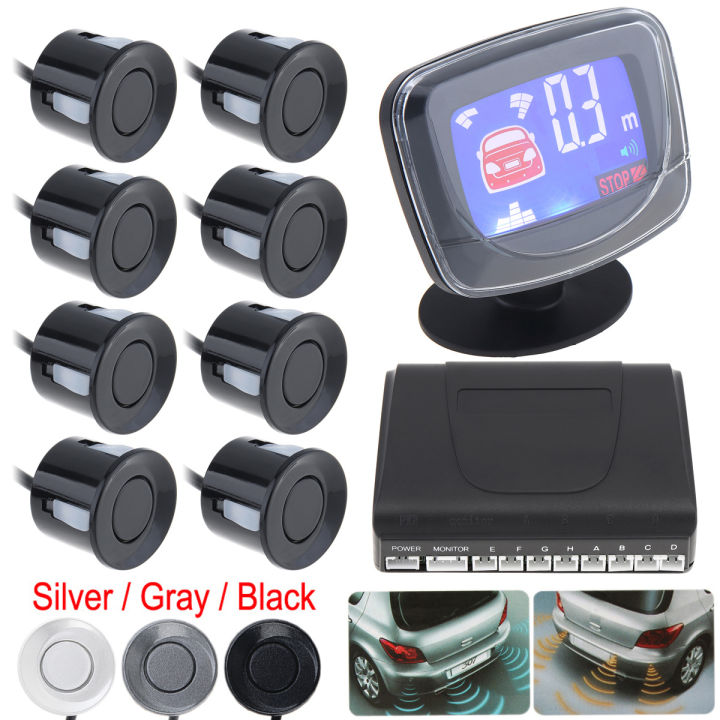 Waterproof 8 Rear and Front View Car Parking Sensors | Lazada