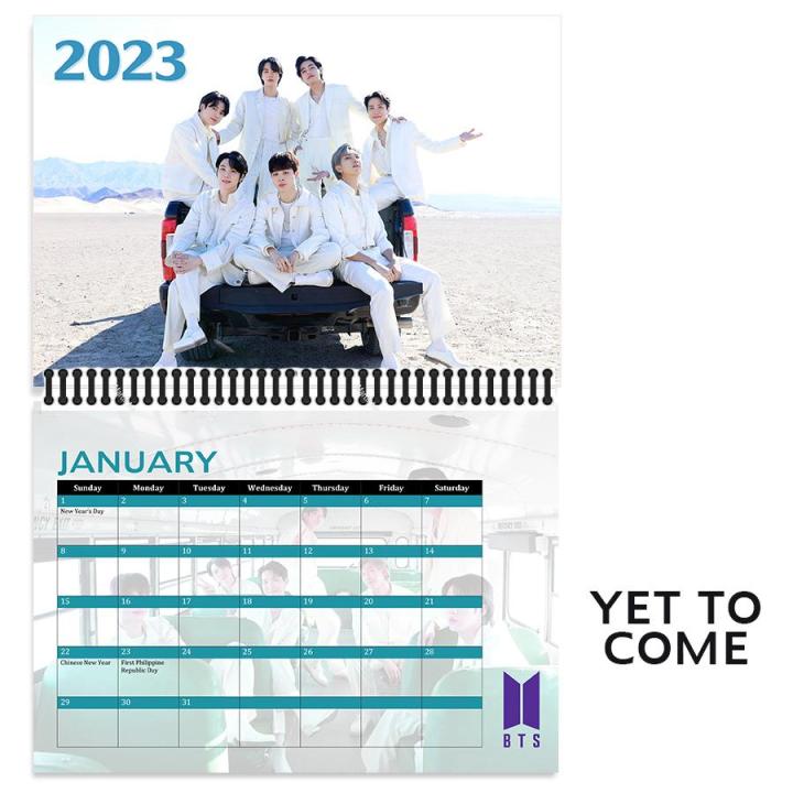Mini Wall Calendar 2023 (BTS, TXT ,Enhypen, Black Pink, SVT) | Lazada PH