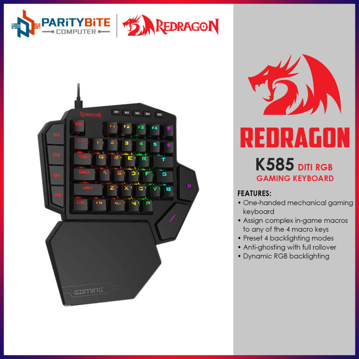 Redragon K585 DITI RGB One Handed Gaming Keyboard | Lazada PH