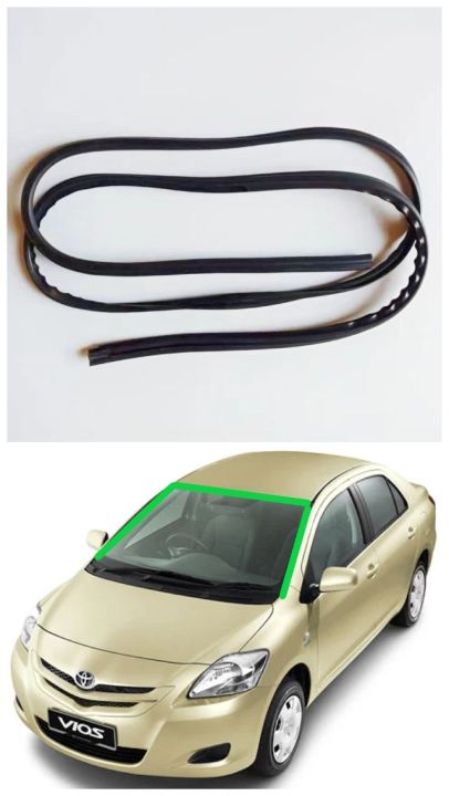 FRONT WINDSCREEN RUBBER MOULDING for toyota vios gen2 batman NCP93 2008 ...