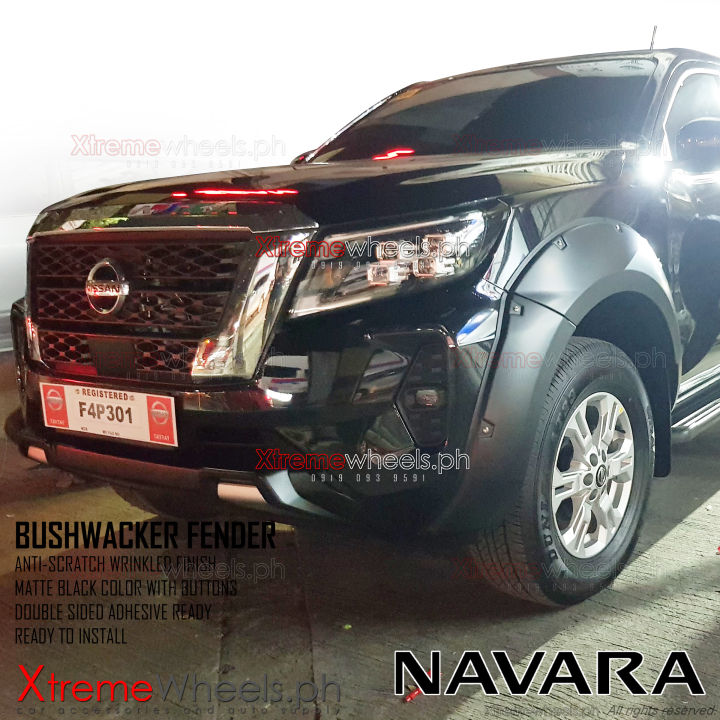 Nissan Navara 2021-2024 Set Fender Flare Bushwacker with Bottons ...