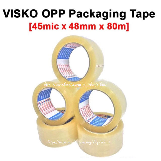 CELLOPHANE TAPE OPP Adhesive Transparent Packaging Tape 45mic x 48mm x ...