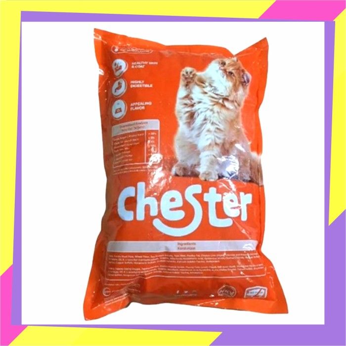 Chester Cat Food Tuna All Stage 1kg - Makanan Kucing Mirip Bolt ...