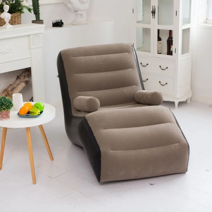 RIXME Inflatable Recliner Sofa for Living Room, Leisure Lounger Lazy ...