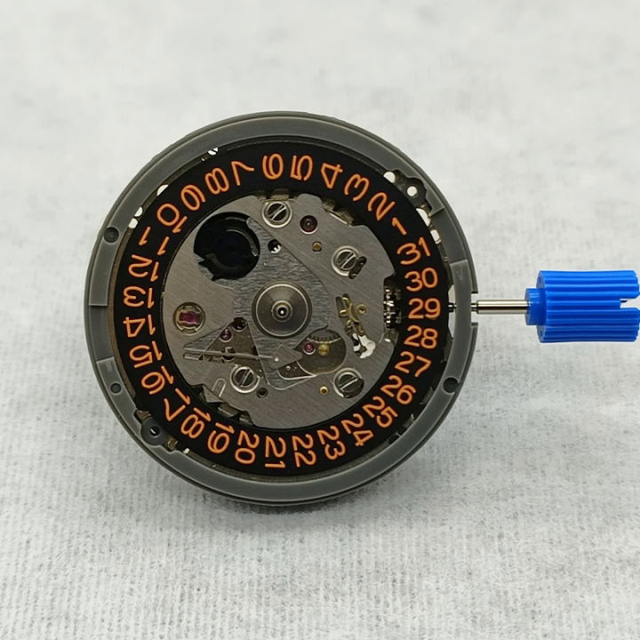 Mod Seiko NH35 NH35a Movement Orange Wheel Dial Crown At 3.8 Or 3 Japan ...