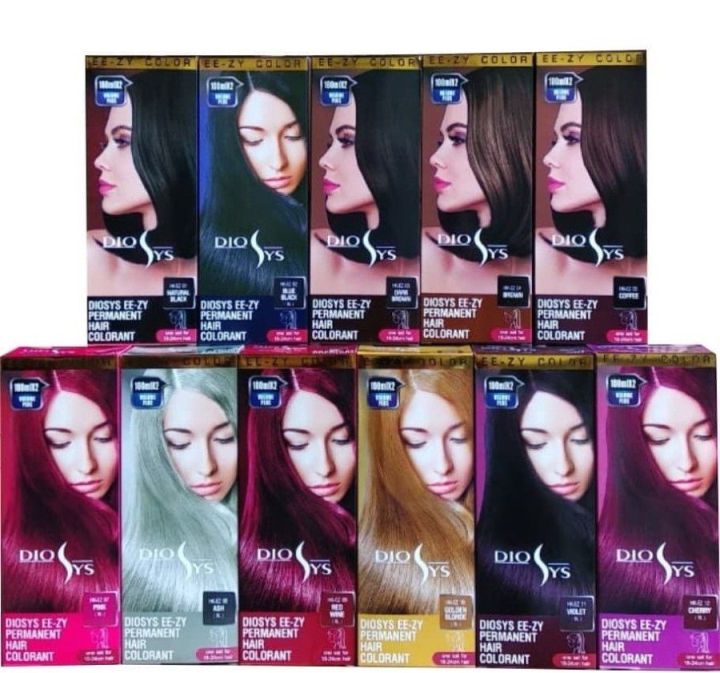 Diosys Hair Color Cat Rambut Permanent Hair Colorant EE - ZY 100ml ...