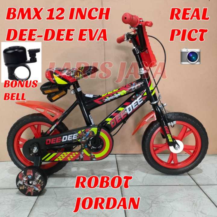 BONUS BELL sepeda anak 12 inch ban mati, sepeda anak ukuran 12 ban eva ...