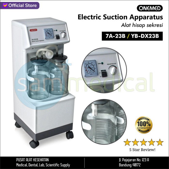 One Med Electric Suction Apparatus atau Suction Pump 7A 23B atau YB ...