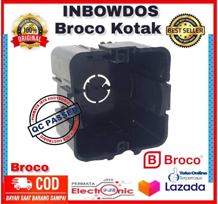 (PAKET ISI 10) BROCO INBOW DOOS SEGI/PERSEGI HITAM B10153 INBOWDUS B101 ...