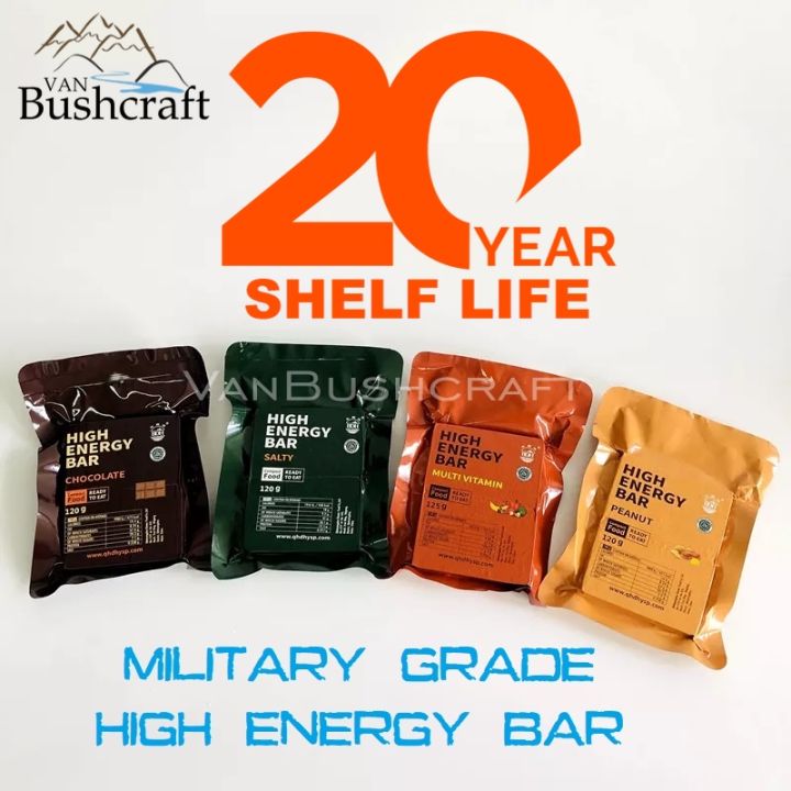 MRE High Energy Bar Biscuit 20 Years Shelf Life Emergency Food Rations ...