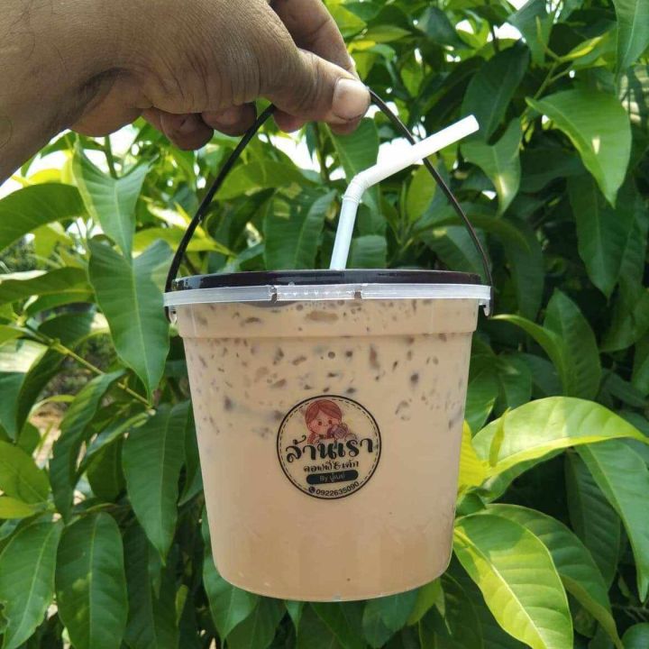 ☀️NEW☀️ (แพ็ค 10 ใบ) ถังน้ำปั่น เหล้าปั่น ทรงกลม 1,000ML🥤 | Lazada.co.th