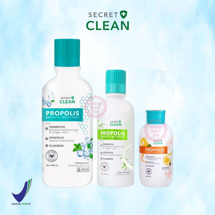 SECRET CLEAN Propolis Antiseptic Mouthwash 150ml/300ml/500ml | Lazada ...